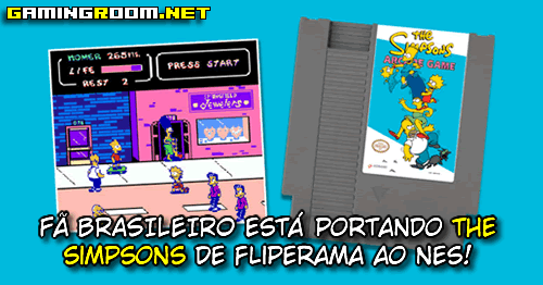 Fã está portando o jogo dos Simpsons do fliperama para o NES 8-bit