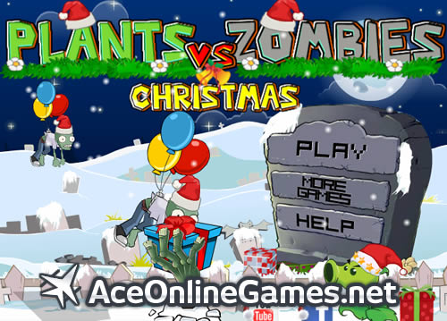 Plants vs. Zombies Christmas | AceOnlineGames.net